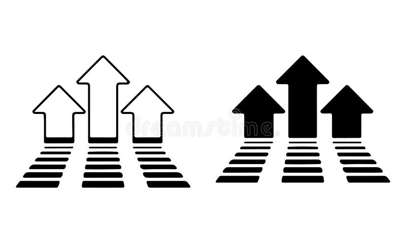 Upward Trend: a Graphic Representation of Growth and Progress. Stock ...