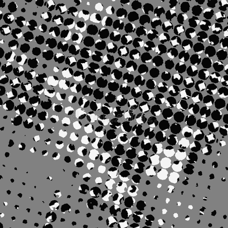 Black, White, Gray Halftone Dots Pattern . Abstract Dots Overlay ...