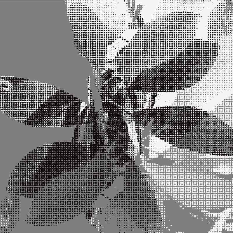 Black, White, Gray Halftone Dots Pattern . Abstract Dots Overlay ...