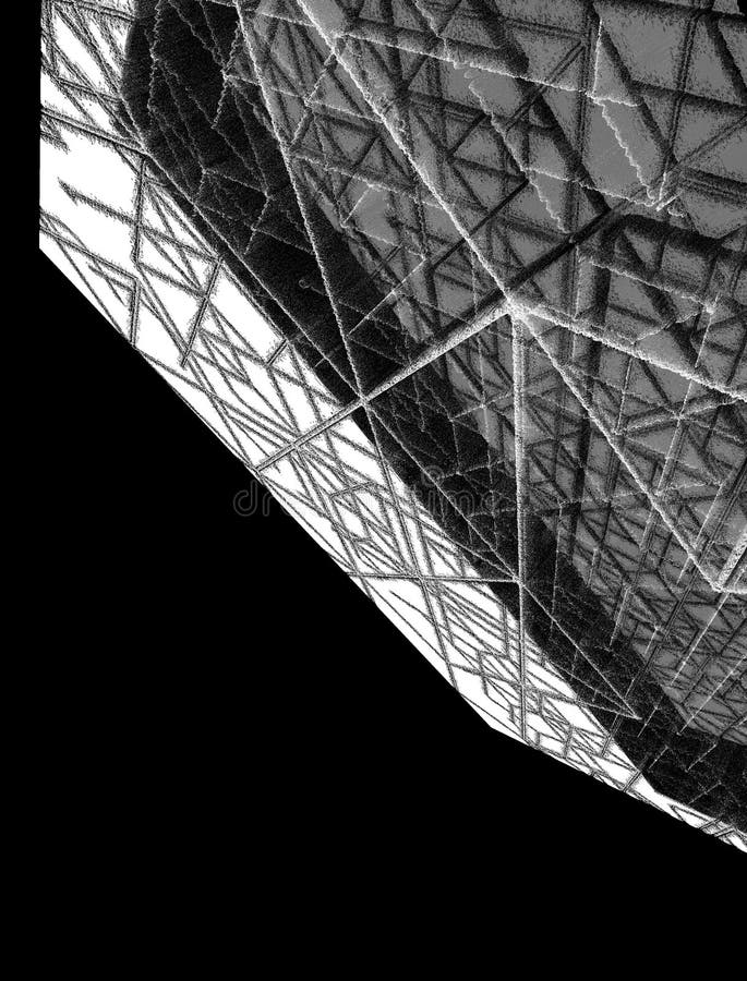 Black White and Grey Structures of the Future Stock Illustration ...
