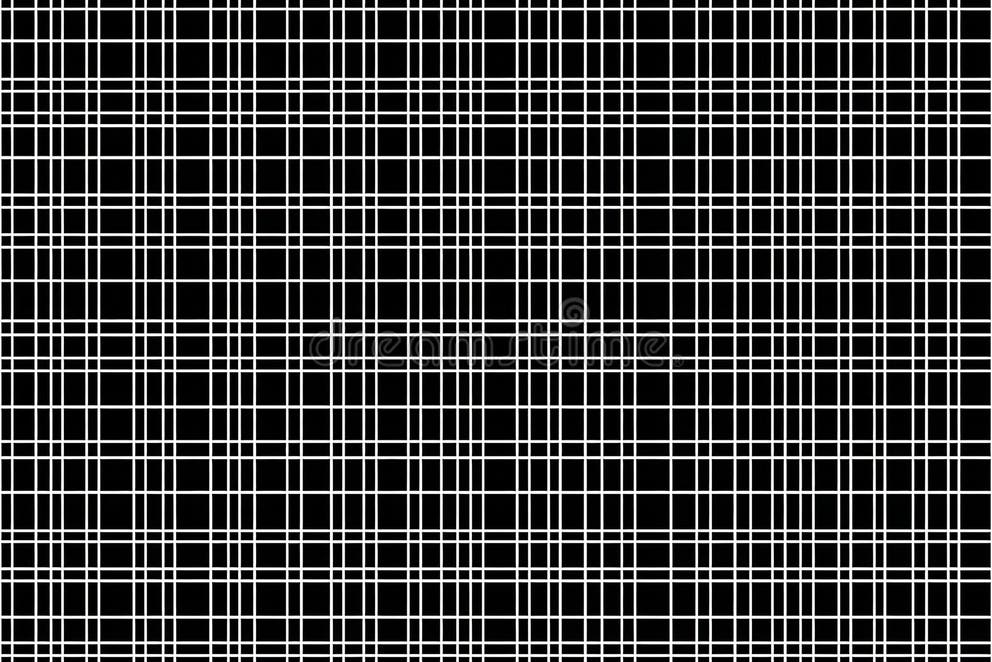 Black and White Grid Pattern Stock Illustration - Illustration of ...