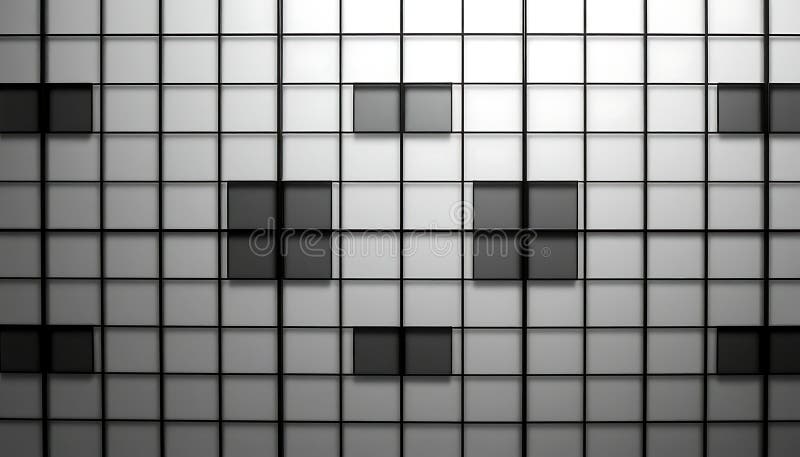 Black White Grid Pattern, Modern Abstract Design, Geometric Simple ...