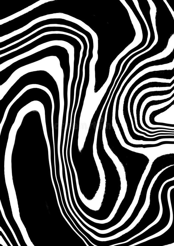 Black and White Groovy Abstract Liquid Textures Background Stock ...