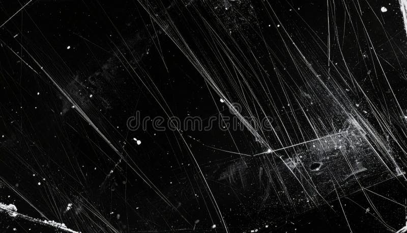 Black and White Grunge Scratch Texture Overlay Stock Illustration ...