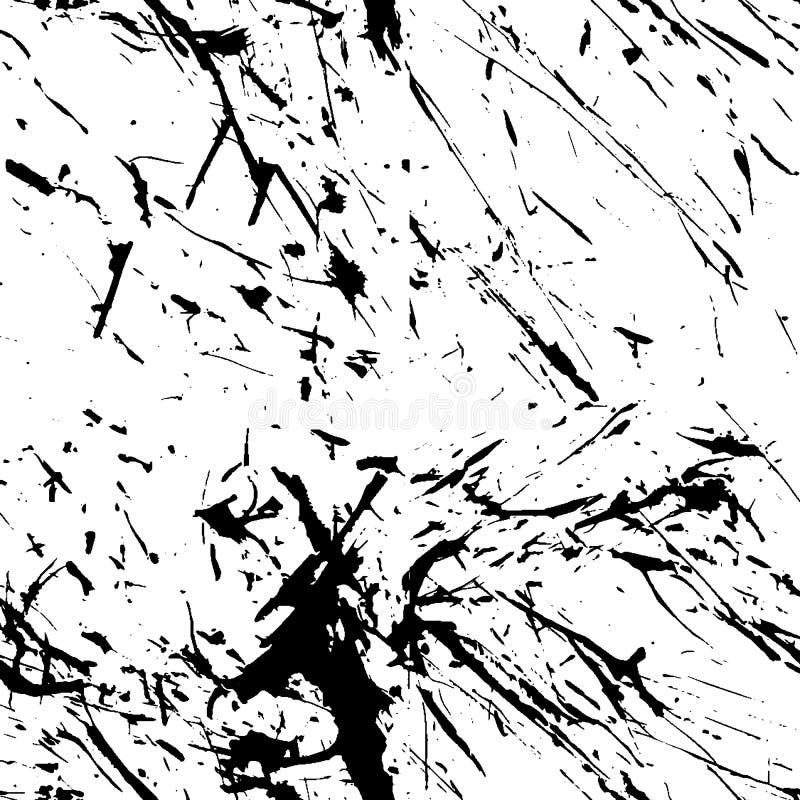 Black and White Grunge Seamless Pattern. Vector Stock Vector ...