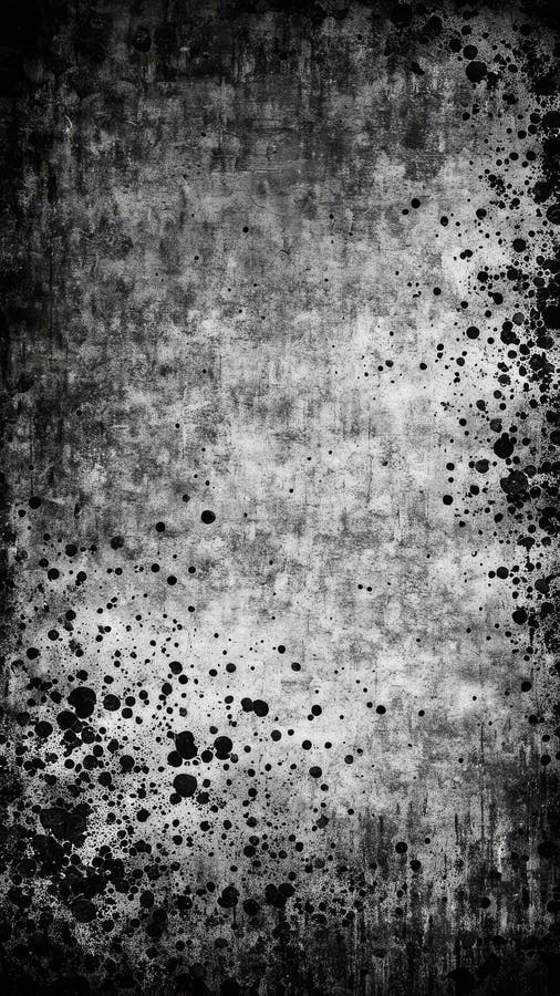 Black and White Grunge Textured Vertical Background with Ink Splatters ...