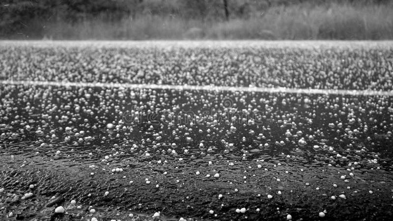 Black and White Hail on Road Stock Image - Image of travel, road: 142372561