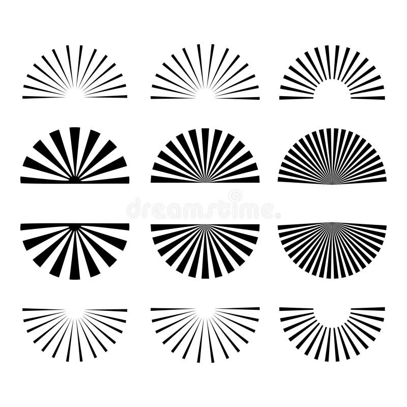Half Sunburst Stock Illustrations – 1,416 Half Sunburst Stock ...