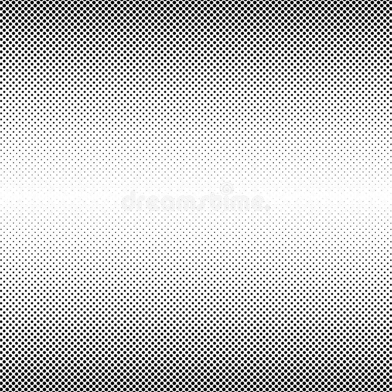 Black and White Halftone Dot Gradient Background Vector Illustration ...