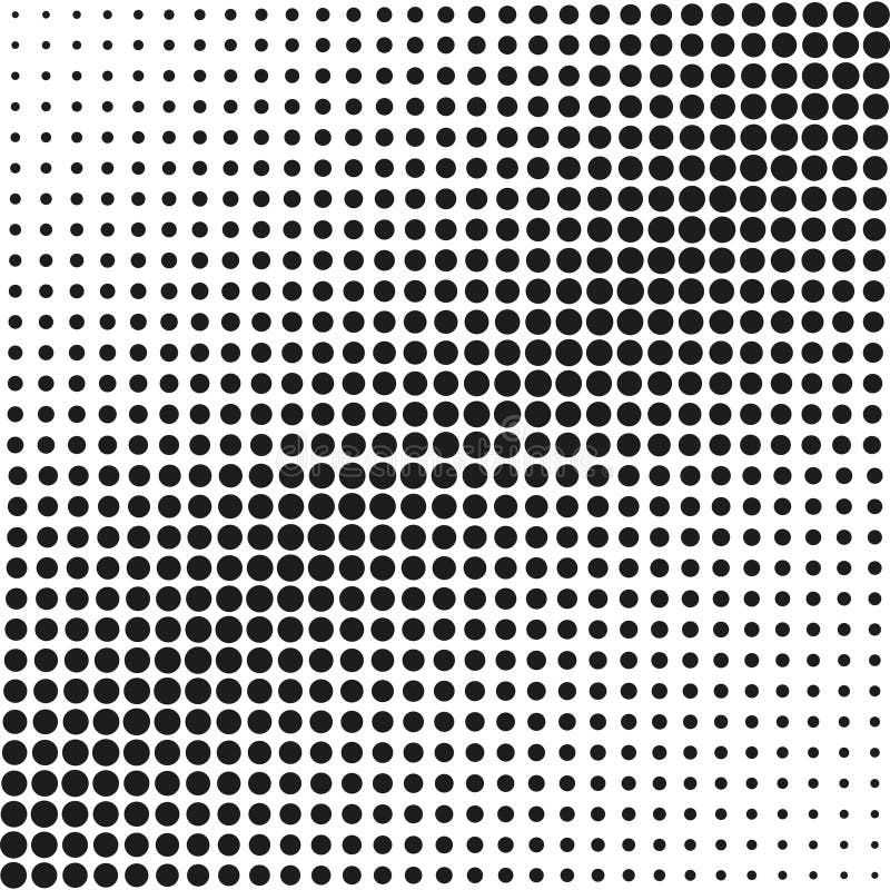 Black and White Halftone Dot Patterns for Backgrounds Use. Isolated ...