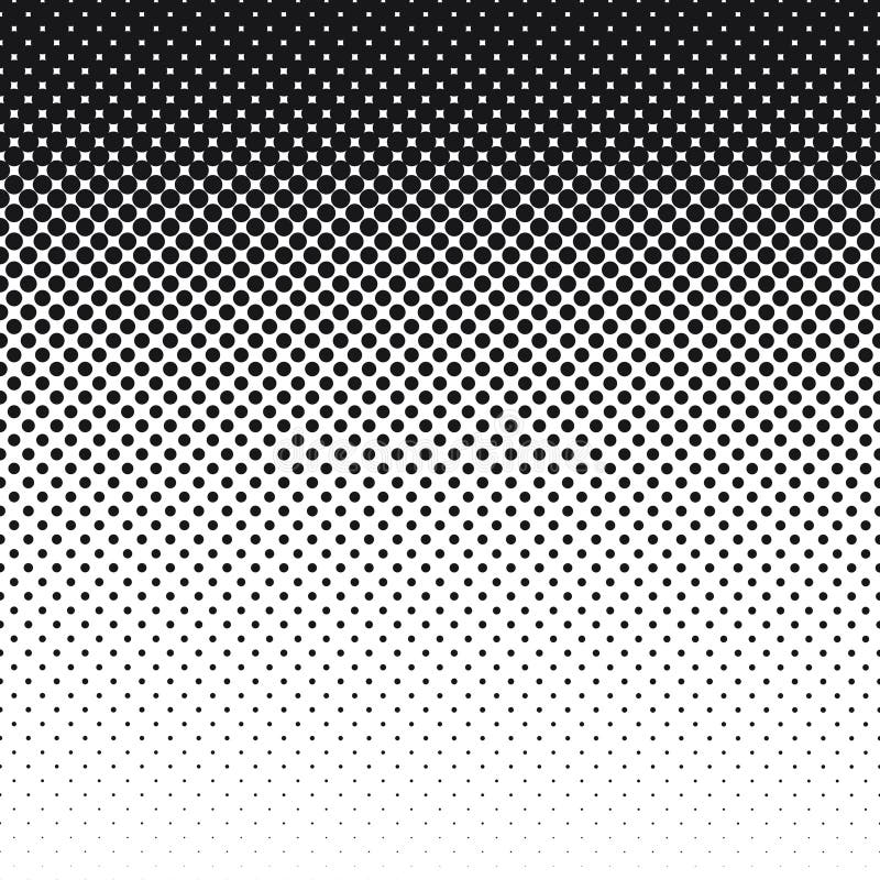 Black and White Halftone Dotted Pattern. Stock Vector - Illustration of ...