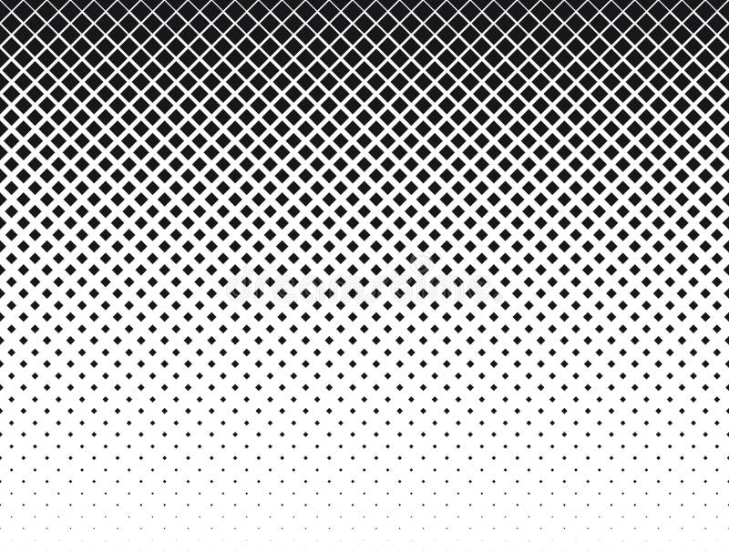 Black and White Halftone Rhomboid Pattern. Stock Vector - Illustration ...
