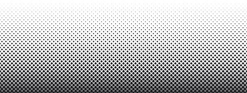 Black and White Halftone Rhomboid Pattern. Stock Vector - Illustration ...