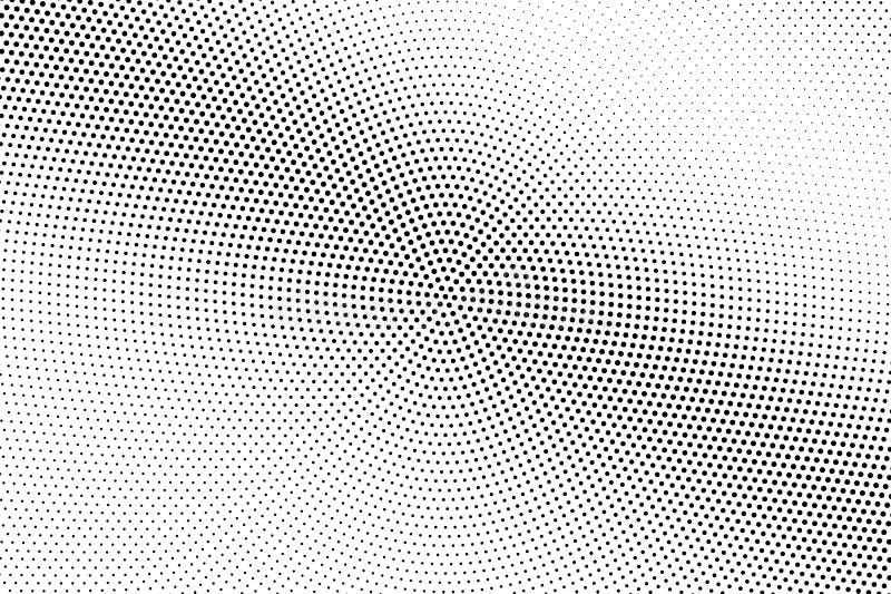 Black and White Halftone Vector Background. Diagonal Gradient on ...