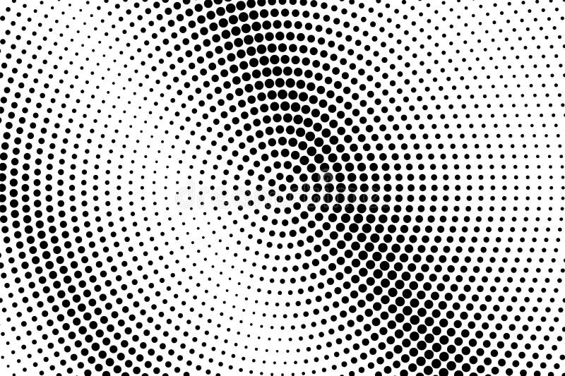 Black and White Halftone Vector Background. Grungy Dot Gradient. Rough ...