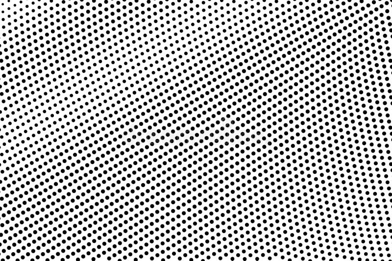 Black on White Halftone Vector. Radial Dotted Texture. Distressed ...