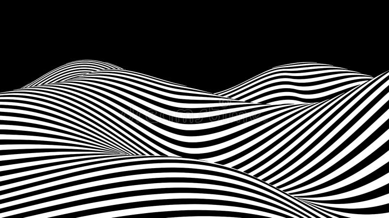 Hallucination. Optical Illusion. Twisted Illustration. Abstract ...