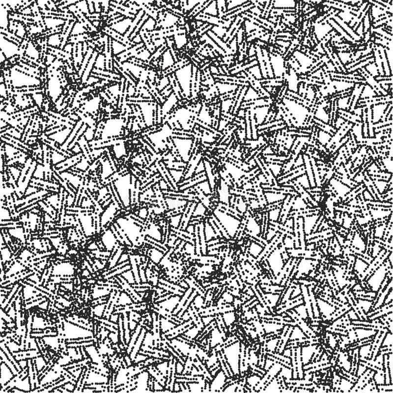 Black and White Hand Drawn Pattern. Vector Illustration Stock Vector ...