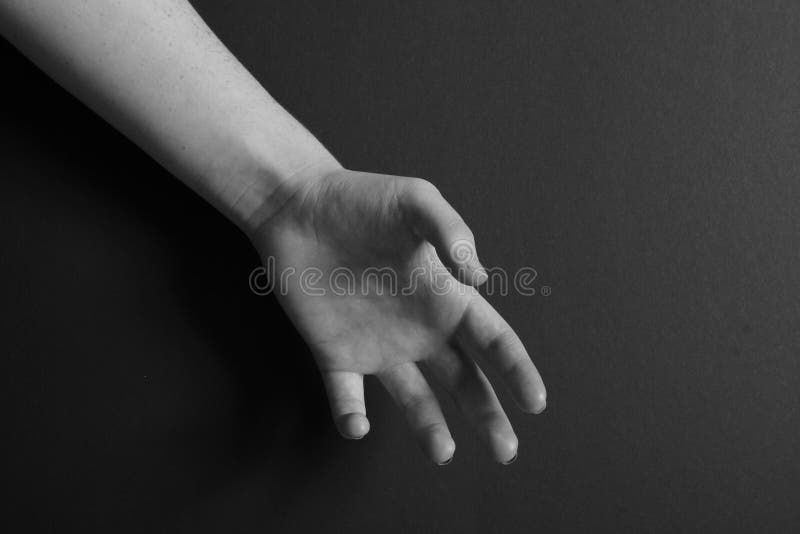 Hand Back Side Black Background Stock Photo - Image of evening, hand ...