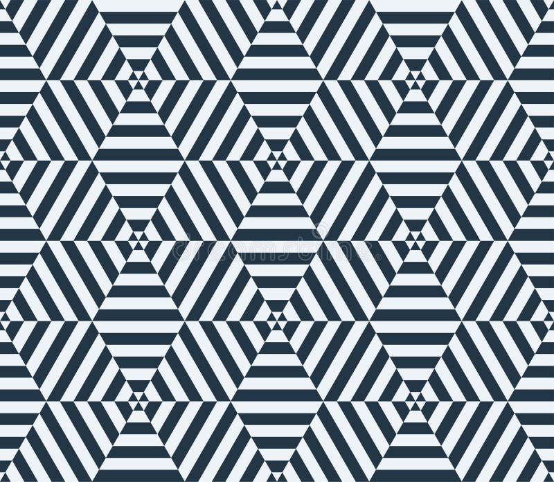 Black and White Hexagon Seamless Pattern. Vector Stock Vector ...