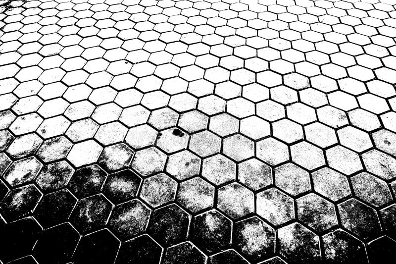Black and White Hexagon Silhouette Texture Background Stock Photo ...