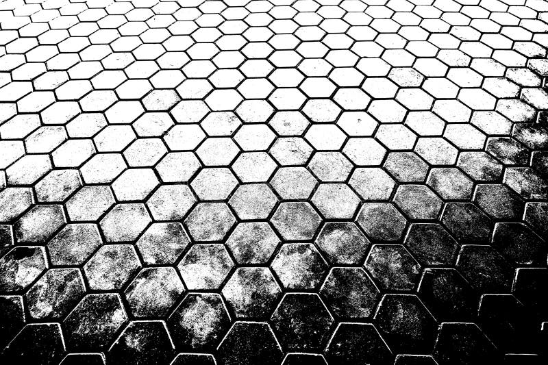 Black and White Hexagon Silhouette Texture Background Stock Photo ...