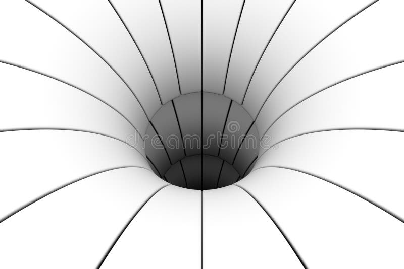 Black and White Hole Abstract Background Stock Illustration ...