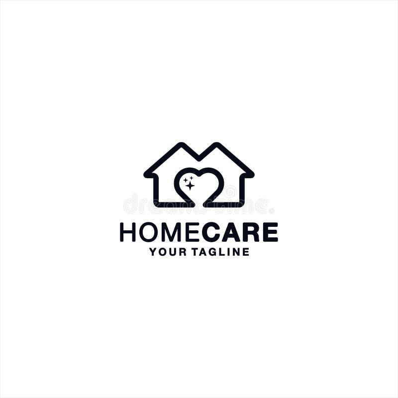 Home Care Logo Design Template Stock Vector - Illustration of flat ...