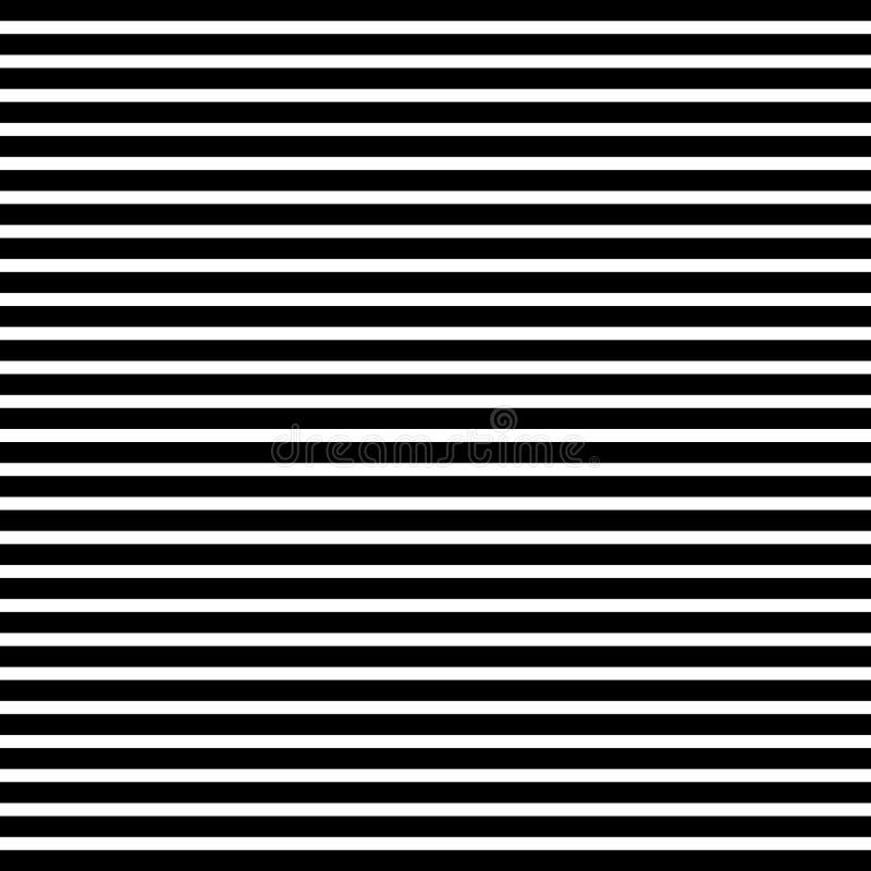 Black and White Horizontal Stripes Vector Seamless Pattern Stock Vector ...
