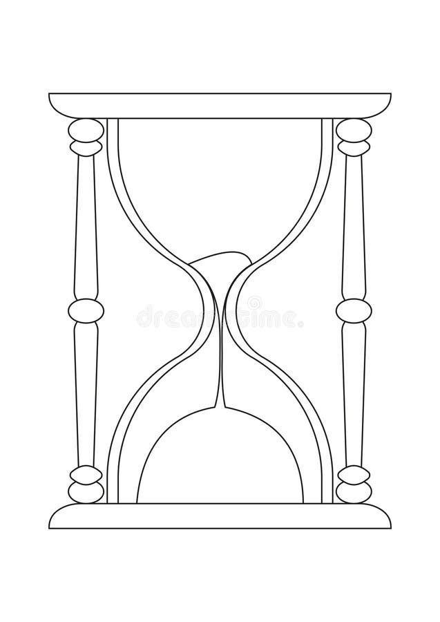 Hourglass Clipart Flat Design on White Background Vector Stock ... Hourglass Clipart Flat Design on White Background Vector Stock ...