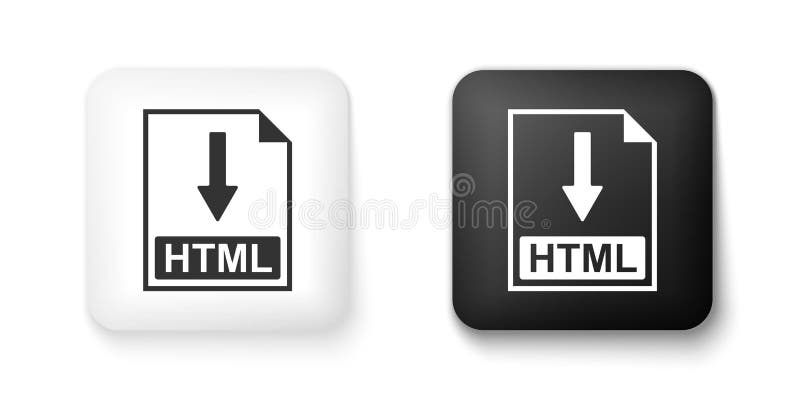 Html File Icon Black White Stock Illustrations – 306 Html File Icon ...