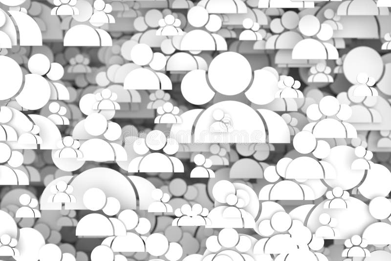 Black and White Humans Abstract Blurred Background Stock Illustration ...