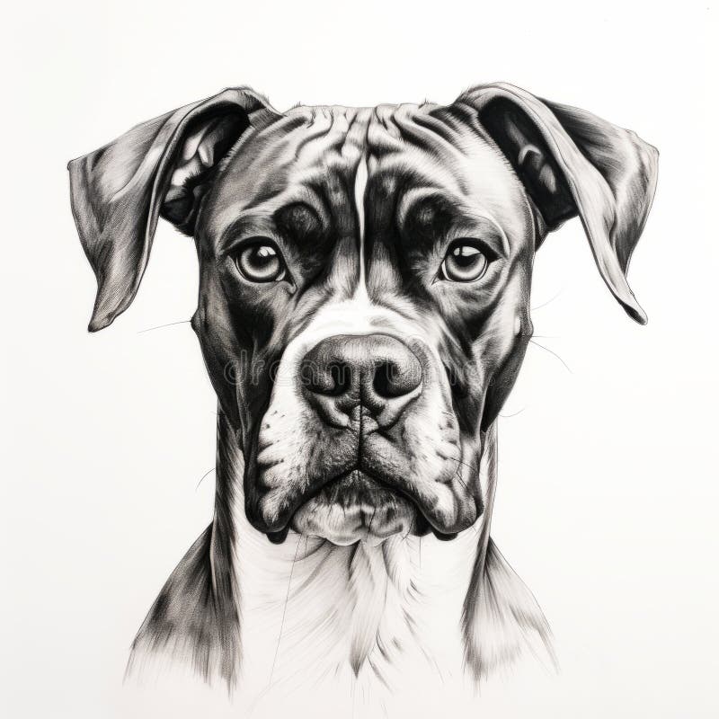 Boxer Dog Drawing Stock Illustrations – 1,852 Boxer Dog Drawing Stock ...