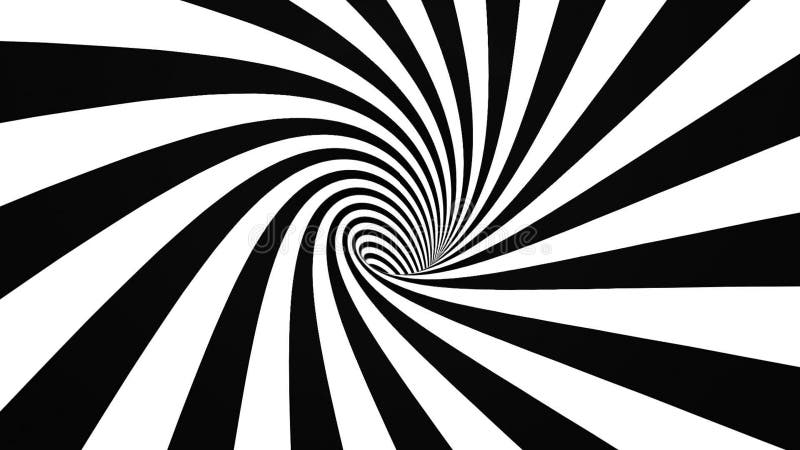 Black and White Hypnosis Spiral Loop Stock Footage - Video of hypnotize ...