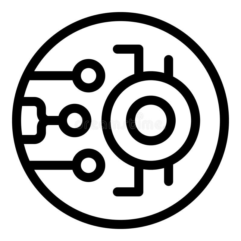 Electronic Circuit Board Component Representing Technology Icon Stock ...