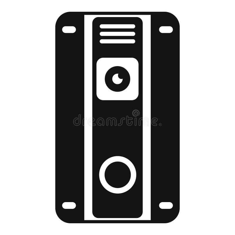 Black and White Icon of a Desktop Computer Case Stock Vector ...