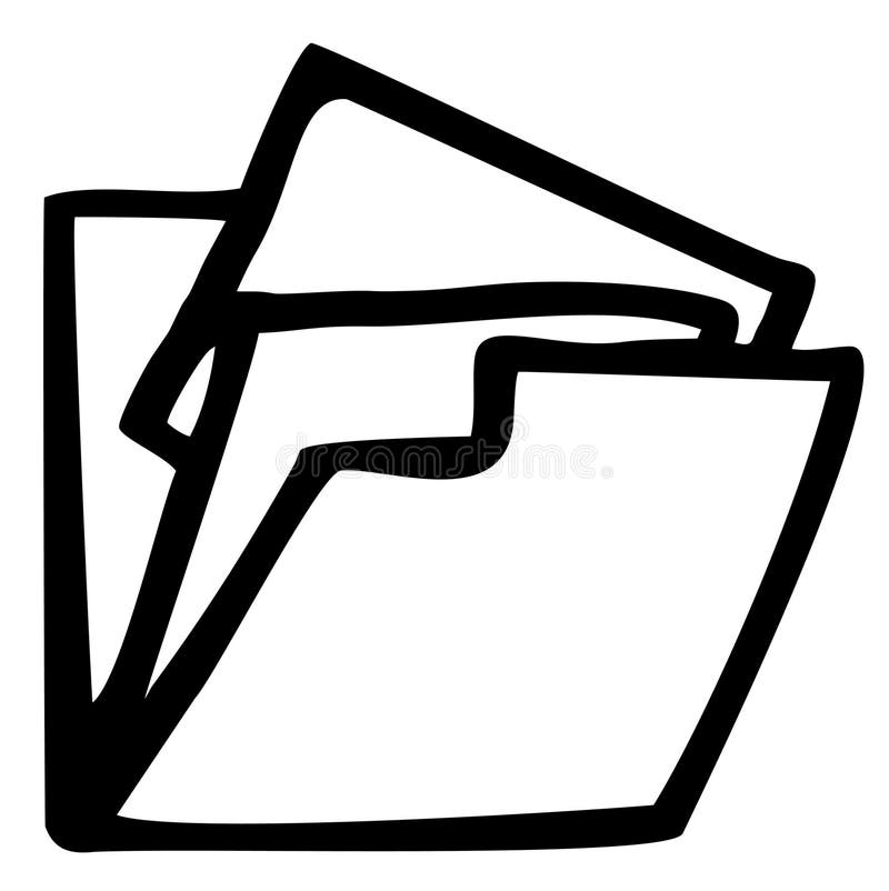Open Document Folder Icon. File Image. Symbol for Application and ...