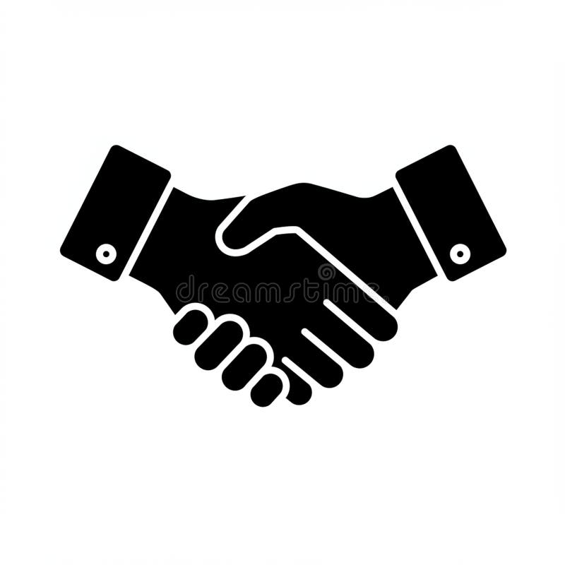 Black Icon Handshake Stock Illustrations – 15,861 Black Icon Handshake ...