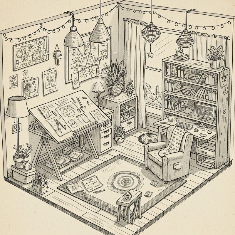 Cozy Organized Workspace Stock Illustrations – 13,742 Cozy Organized ...