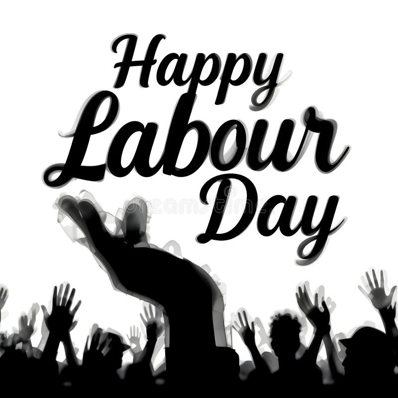 Happy Labour Day Celebration Stock Vector - Illustration of calligraphy ...