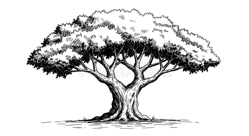 Tree Wide Trunk Stock Illustrations – 3,736 Tree Wide Trunk Stock ...