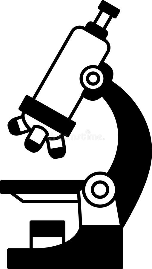 Microscope Clip Art Black And White