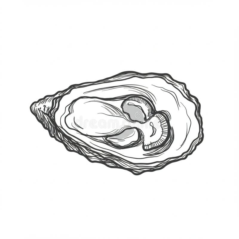 Oyster Shell Drawing