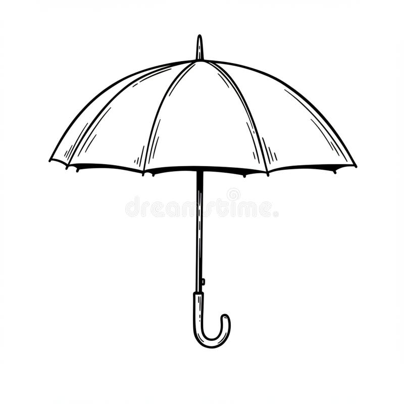 Open Classic Umbrella Stock Illustrations – 5,097 Open Classic Umbrella ...