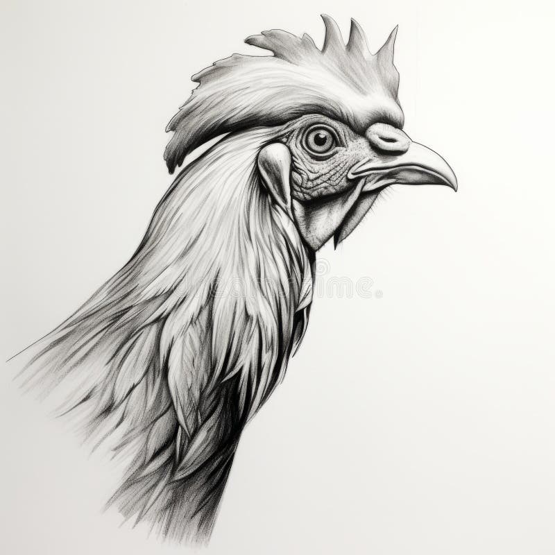 Rooster Head Drawing Stock Illustrations – 3,075 Rooster Head Drawing ...