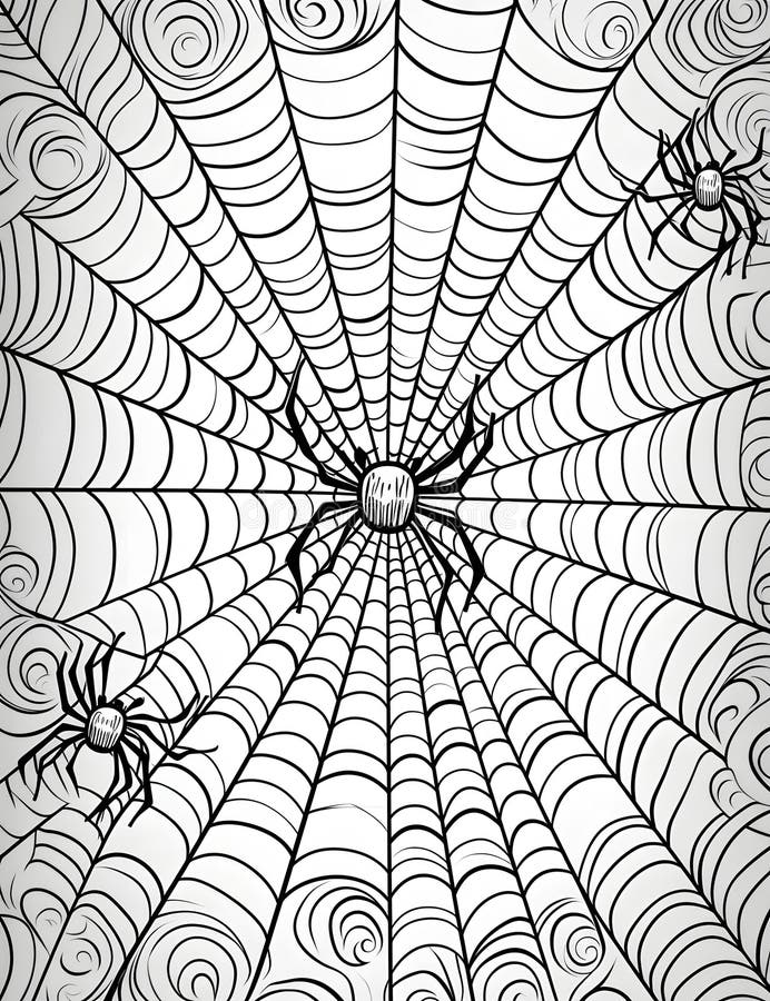 Spiderweb Illustration stock illustration. Illustration of gothic ...