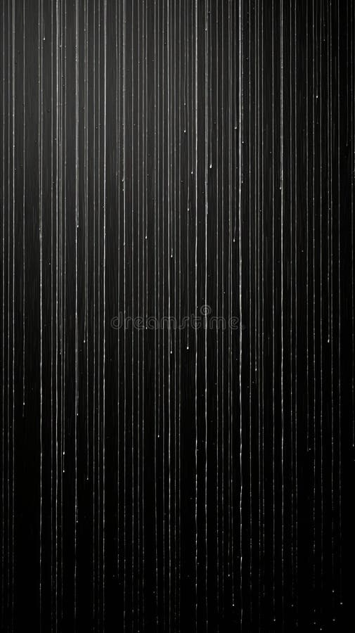 Black and White Image of a Rain Shower. Generative AI. Stock Photo ...