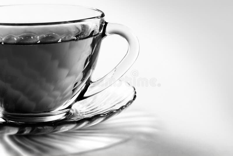 Cup of tea with reflection stock image. Image of refreshment - 118497647