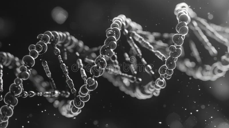 Double helix DNA structure stock image. Image of material - 374514047
