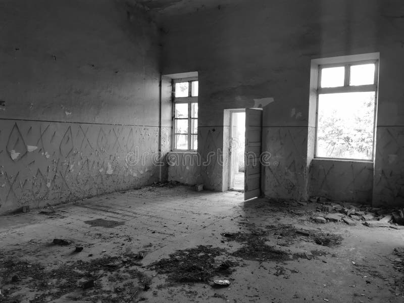 Abandoned building stock image. Image of building, debris - 380853803